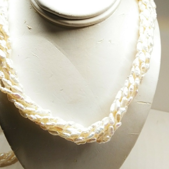 Jewelry | Baroque Natural Pearls With Sterling Broch Necklac | Poshmark